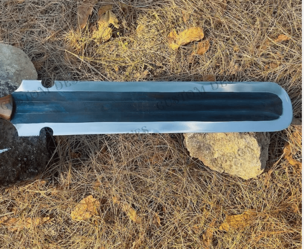 Custom Handmade Carbon Steel Blade Tactical Machete Sword | Hunting ...