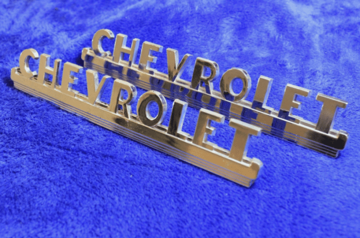 Vintage Chevy 1947-1953 Truck Side Hood Emblems Badge Sedan Delivery ...